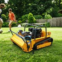 China US Spot EPA Certified RC Lawn Mower Robot Wireless Control Flexible Steering Lawn Trimming Orchard Weeding Low Fuel Consumption for sale