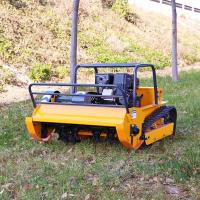 China US Spot High Trafficability Remote Control Garden Lawn Mower, Easy Pass on Slope and Mud Ground, Labor-free Automatic Trimming for sale