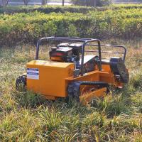 China US Spot High Trafficability Remote Control Garden Lawn Mower, Easy Pass on Slope and Mud Ground, Labor-free Automatic Trimming for sale