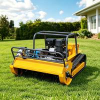 China US Spot Factory Direct Remote Control Lawn Mower Orchard Farm Garden RC Zero Turn Flail Mow Obstacle Avoidance Garden Machinery for sale