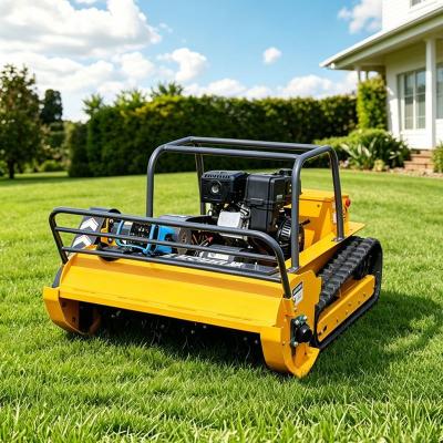China US Spot Factory Direct Remote Control Lawn Mower Orchard Farm Garden RC Zero Turn Flail Mow Obstacle Avoidance Garden Machinery for sale