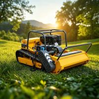 China US Spot Factory Direct Remote Control Lawn Mower Orchard Farm Garden RC Zero Turn Flail Mow Obstacle Avoidance Garden Machinery for sale