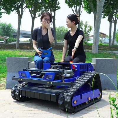 China US Spot Remote Control Crawler Mower Fast Mowing, Off-road Driving Structure Weeding Machine for Municipal Greening and Farmland for sale