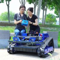 China US Spot Remote Control Crawler Mower Fast Mowing, Off-road Driving Structure Weeding Machine for Municipal Greening and Farmland for sale