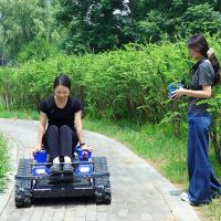 China US Spot Remote Control Crawler Mower Fast Mowing, Off-road Driving Structure Weeding Machine for Municipal Greening and Farmland for sale