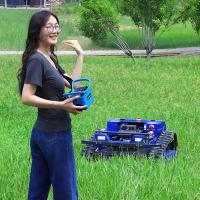 China US Spot Long Distance Wireless RC Lawn Mower Robotgasoline  Thickened Anti-slip Crawler Flexible Steering Full Coverage Cutting for sale