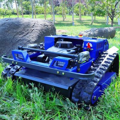 China US Spot Long Distance Wireless RC Lawn Mower Robot, Thickened Anti-slip Crawler, Flexible Steering Full Coverage Cutting for sale