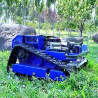 China US Spot Long Distance Wireless RC Lawn Mower Robot, Thickened Anti-slip Crawler, Flexible Steering Full Coverage Cutting for sale
