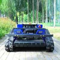China US Spot Long Distance Wireless RC Lawn Mower Robot, Thickened Anti-slip Crawler, Flexible Steering Full Coverage Cutting for sale
