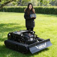 China US Spot CE All Terrain Crawler Remote Control Lawn Mower, High Slope Mountain Land Clearing, Large Cutting Blade for sale