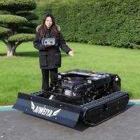 China US Spot CE All Terrain Crawler Remote Control Lawn Mower, High Slope Mountain Land Clearing, Large Cutting Blade for sale