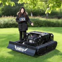 China US Spot CE All Terrain Crawler Remote Control Lawn Mower, High Slope Mountain Land Clearing, Large Cutting Blade for sale