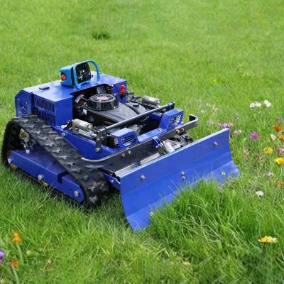 China US Spot CE Approved Remote Control Crawler Gasoline Powered Wireless Control Lawn Mower Orchard Self-Propelled Mowing Machine for sale