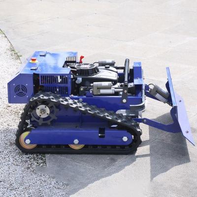 China AWY AWY-550 Cordless 4-Stroke DIY RC Lawn Mower with 150mm Track Width & Snow Shovel for sale