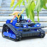 China Gasoline Engine 4-Stroke Single Cylinder Cordless Slope Crawler Lawn Mower with 550MM Cutting Width and 45 Gradeability for sale