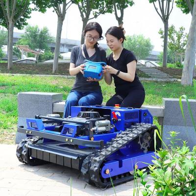 China Bulk Sales DIY Grade Petrol-Powered Lawn Mowers Garden Remote-controlled Cordless Lawn Trimmers Single Cylinder Engine Grass Box for sale