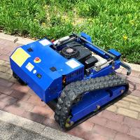 China Bulk Sales DIY Grade Petrol-Powered Lawn Mowers Garden Remote-controlled Cordless Lawn Trimmers Single Cylinder Engine Grass Box for sale