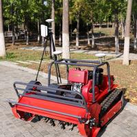 China AWY Factory Direct Cordless Remote Control 4x4 Lawn Mower with Rotary Blade 800/1000/1200mm Width Self Propelled GPS for sale