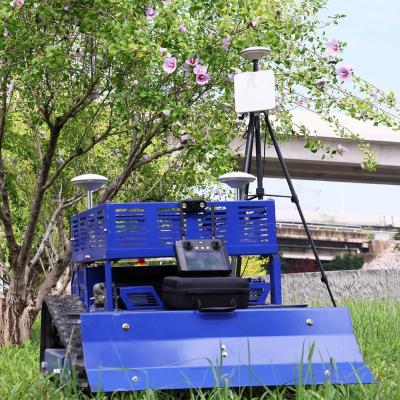 China Factory Direct Industrial Grade 4-Stroke Cordless GPS-Enabled Remote-Controlled Tracked Brush Cutter Mini Robot Mower for sale