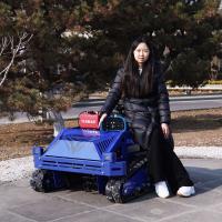 China All-Terrain Diesel Flail Mower Remote Control Crawler Agricultural Use DIY Industrial Self Propelled High Efficiency for sale