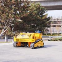China AWY 4-Stroke DIY Gasoline Remote Control Lawn Mower Self Propelled Grass Crusher for sale