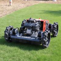 China Self-Propelled Cordless 4-Stroke Industrial Grade Lawnmower with Remote Control and Four-Wheel Drive for Orchard and Farm Use for sale