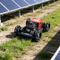 China Self-Propelled Cordless 4-Stroke Industrial Grade Lawnmower with Remote Control and Four-Wheel Drive for Orchard and Farm Use for sale