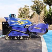 China Self Propelled Cordless Remote-controlled DIY Lawn Mower Designed for Climbing 55 Slopes Rotary Blade Complex Terrains for sale