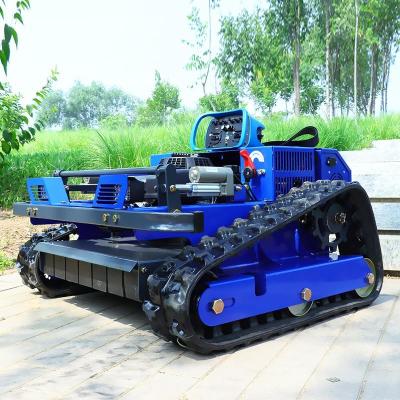 China Direct Delivery From the Factory Industrial DIY Cordless Tracked Lawn Mower for Large Yard Garden Agriculture for sale