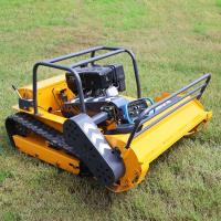 China Factory Direct Sales DIY 800mm Cutting Mini Smart RC Lawn Mower with Grass Box Single Cylinder Engine for sale