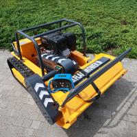 China Factory Direct Sales DIY 800mm Cutting Mini Smart RC Lawn Mower with Grass Box Single Cylinder Engine for sale