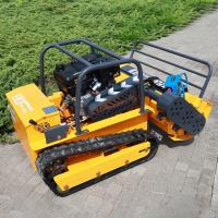 China Factory Direct Sales DIY 800mm Cutting Mini Smart RC Lawn Mower with Grass Box Single Cylinder Engine for sale