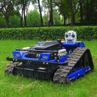 China Factory Price AWY-550 Industrial Grade 4-Stroke Petrol Remote Control Crawler Lawn Mower for Orchard & Garden for sale