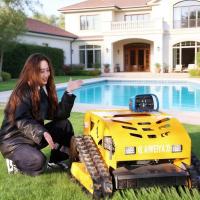 China RC Lawn Mower Field Weed Cleaning All-Terrain RC Lawn Mower Mountain Wasteland Clearing Strong Climbing Weedy Terrain for sale