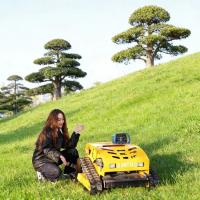 China RC Lawn Mower Field Weed Cleaning All-Terrain RC Lawn Mower Mountain Wasteland Clearing Strong Climbing Weedy Terrain for sale