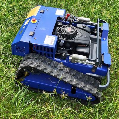 China Intelligent Track Super Flexible Small Remote Control Lawn Mower for Household Use Easy to Handle for Garden Development Super for sale