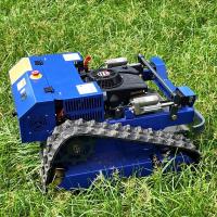 China Intelligent Track Super Flexible Small Remote Control Lawn Mower for Household Use Easy to Handle for Garden Development Super for sale