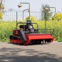China Remote Control Crawler Flail Mower Gas Powered for Steep Slopes Hillside Orchard Farm Garden Grass Cutting High Efficiency for sale