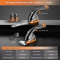 China Professional 2-in-1 Cordless Grass Cutter and Hedge Trimmer 12V Lithium Battery Powered Garden Multi-tool for sale