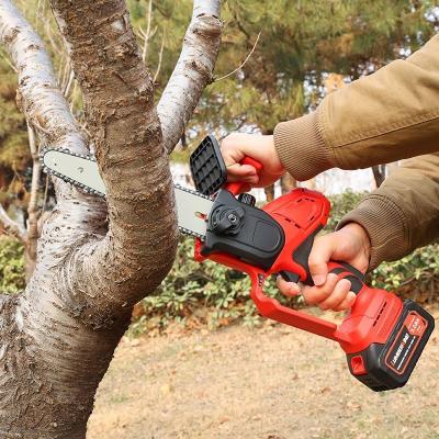 China Cheap Price 8 Inch Chainsaw Mini Cordless Portable Chainsaw 21v Battery Brushless Electric Chain Saws for Tree Cutting for sale