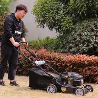 China 2-Stroke Manual Cordless Diesel Lawn Mower 196cc Engine Industrial Grade Hand Push with Grass Box Feature for sale