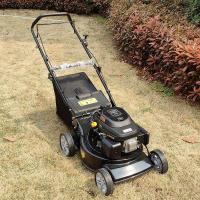 China 2-Stroke Manual Cordless Diesel Lawn Mower 196cc Engine Industrial Grade Hand Push with Grass Box Feature for sale