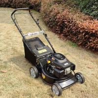 China 2-Stroke Manual Cordless Diesel Lawn Mower 196cc Engine Industrial Grade Hand Push with Grass Box Feature for sale