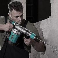 China 110V 3 in 1 Jack Hammer 220V Home Electric Pick High Power Concrete Breakers SDS Wall Demolition Rotary Hammer Impact Drill Set for sale