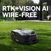 China V600 Automatic Robotic Lawn Mower, Smart Cordless Grass Cutter Robot for Garden, Wireless Boundary, High Efficiency Trimmer for sale