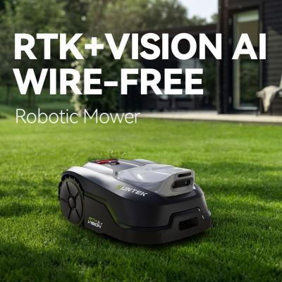 China V600 Automatic Robotic Lawn Mower, Smart Cordless Grass Cutter Robot for Garden, Wireless Boundary, High Efficiency Trimmer for sale