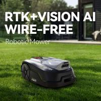 China V600 Automatic Robotic Lawn Mower, Smart Cordless Grass Cutter Robot for Garden, Wireless Boundary, High Efficiency Trimmer for sale