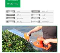 China Cordless Electric Hedge Trimmer, 21V Rechargeable Shrub Trimmer/Branch Cutter, Professional Gardening Tool with Battery/ Charger for sale
