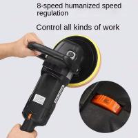 China 110V Cross-border 8-speed Electric Industrial Grade Car Beauty Polishing Machine 220V Car Waxing Machine Glaze Sealing Machine for sale