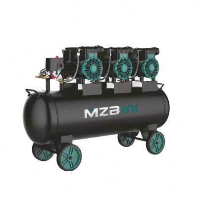 China Air Compressor Quiet Low Noise Oil-Free Large Industrial Automotive Maintenance Woodworking Export Spray Painting 220V Air Pump for sale